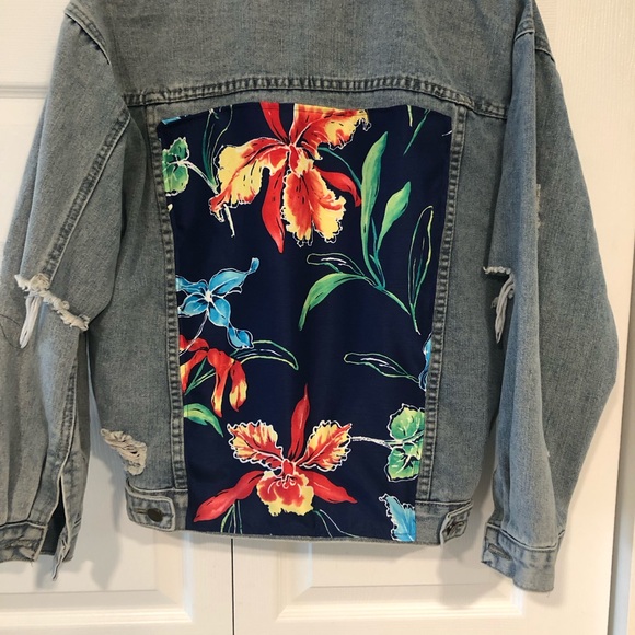 Jackets & Coats | Denim Jacket With Embellishment On The Back | Poshmark